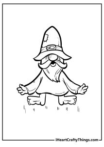 30 Gnomes Coloring Pages (100% Free Printables)