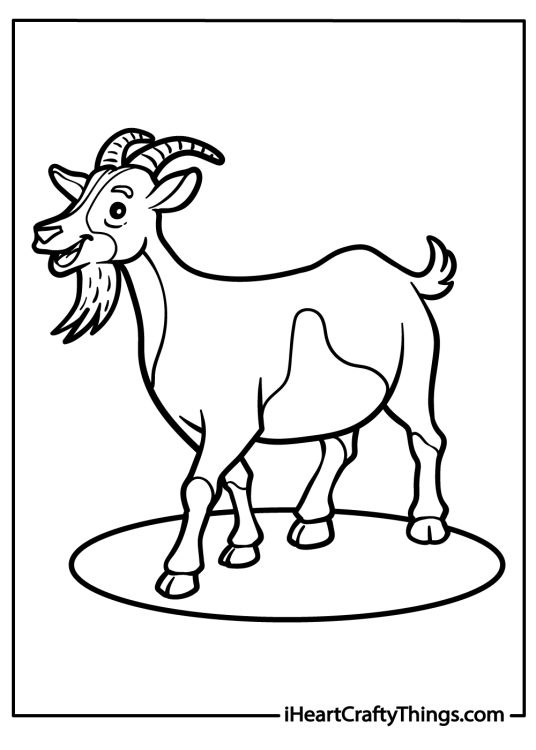 15 Goat Coloring Pages (100% Free Printables)