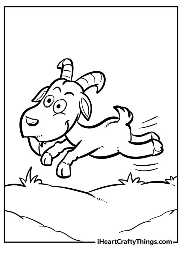 15 Goat Coloring Pages (100% Free Printables)