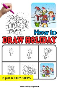 Holiday Drawing - How To Draw A Holiday Step By Step