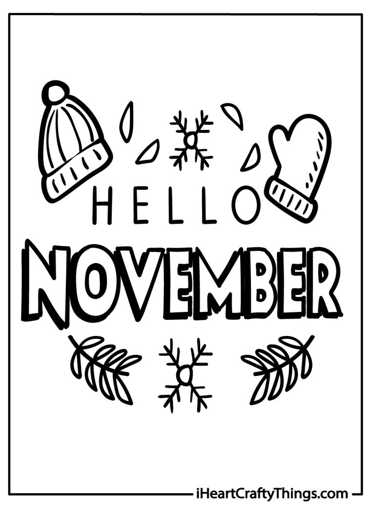 November Coloring Pages (100% Free Printables)