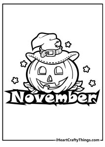 November Coloring Pages (100% Free Printables)