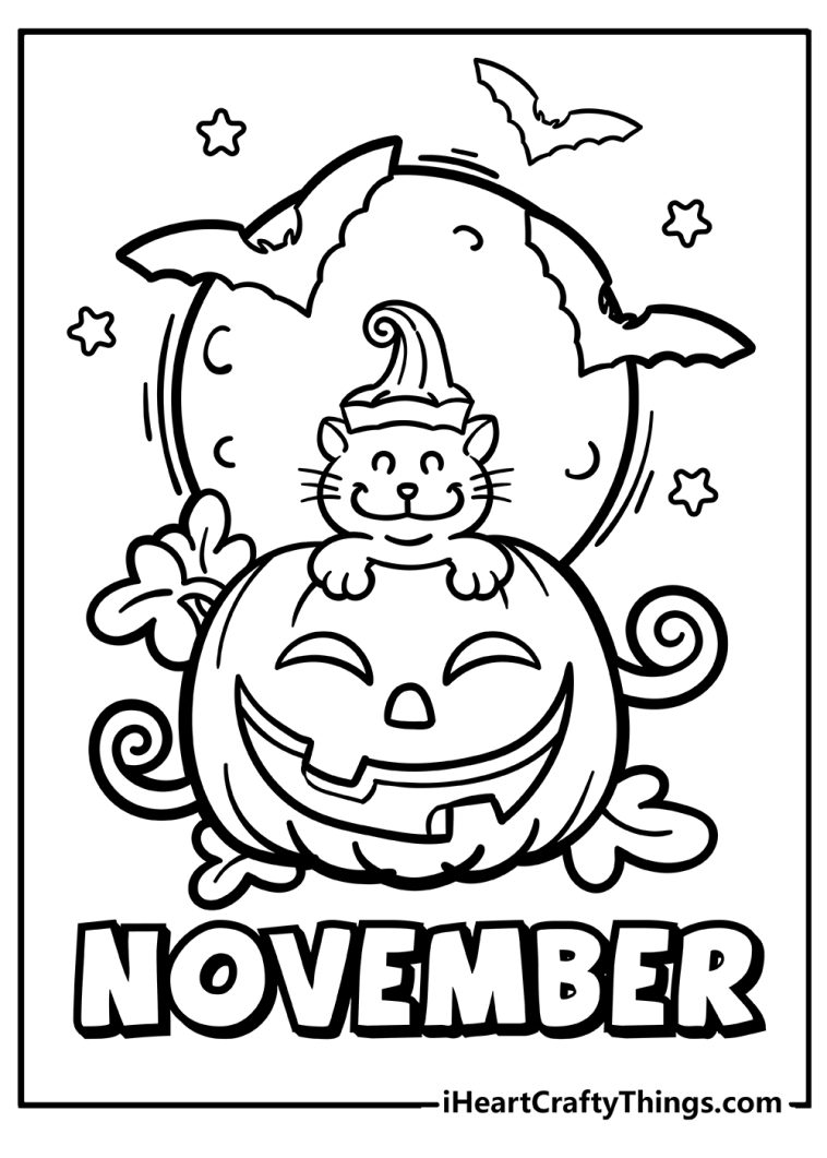 November Coloring Pages (100% Free Printables)
