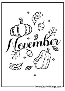 November Coloring Pages (100% Free Printables)