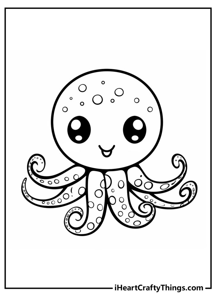 Octopus Coloring Pages (15 Free Printables)