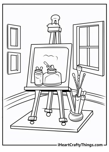 Painting Coloring Pages (100% Free Printables)