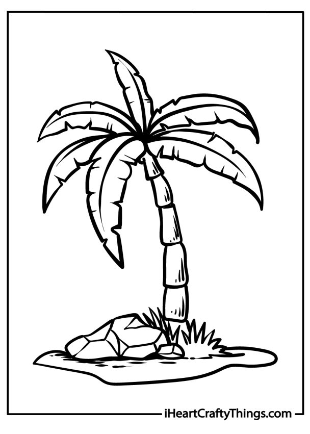 25 Palm Tree Coloring Pages (100% Free Printables)