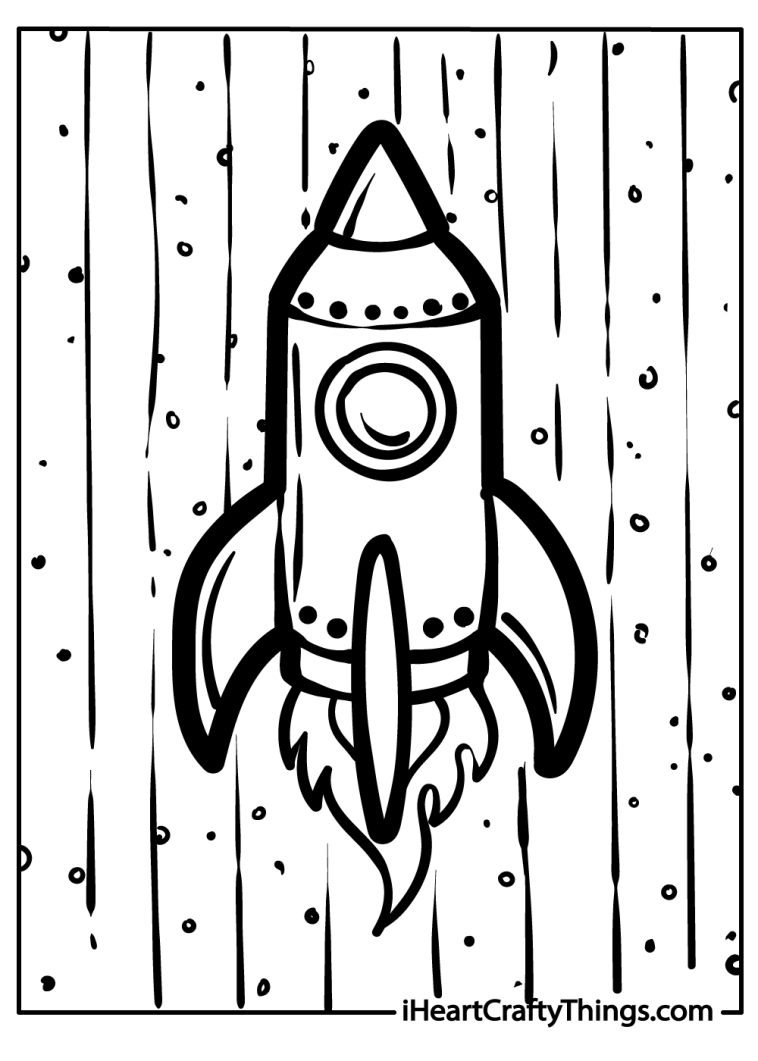 15 Rocket Coloring Pages (100% Free Printables)
