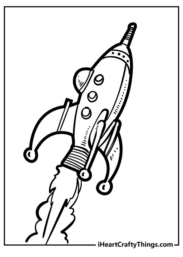 15 Rocket Coloring Pages (100% Free Printables)
