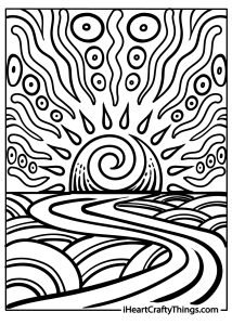 Sunset Coloring Pages (25 Free Printables)
