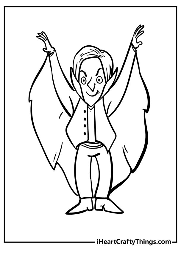 Printable Vampire Coloring Pages (Updated 2023)