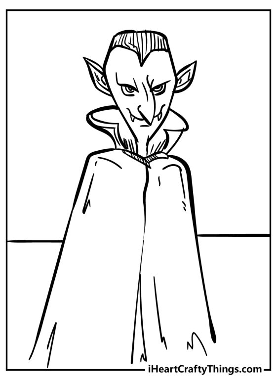 15 Vampire Coloring Pages (100% Free Printables)