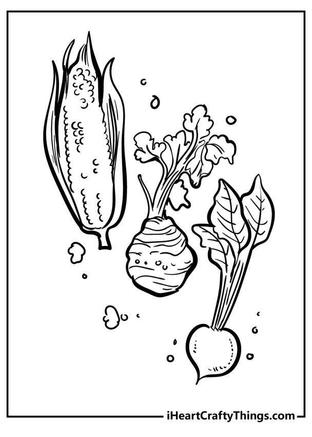 Vegetable Coloring Pages (15 Free Printables)