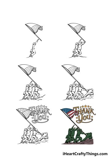 Veterans Day Drawing - How To Draw Veteran’s Day Step By Step