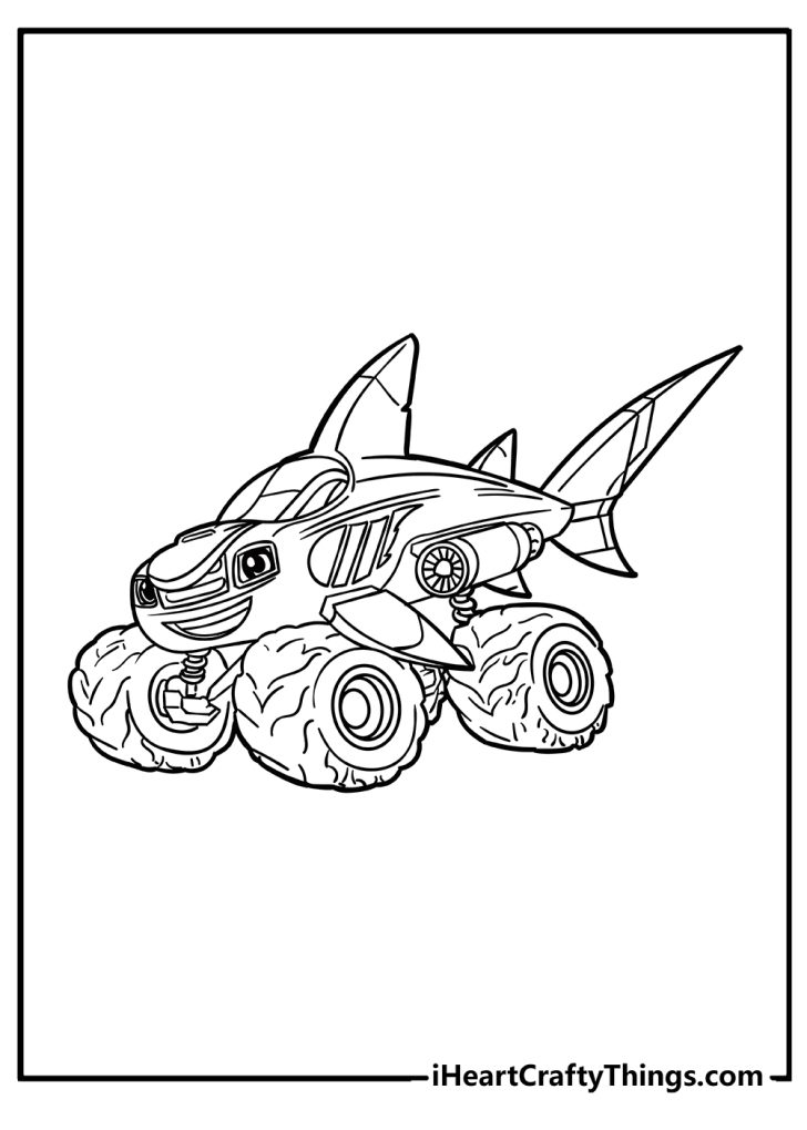 Blaze Coloring Pages (15 Free Printables)