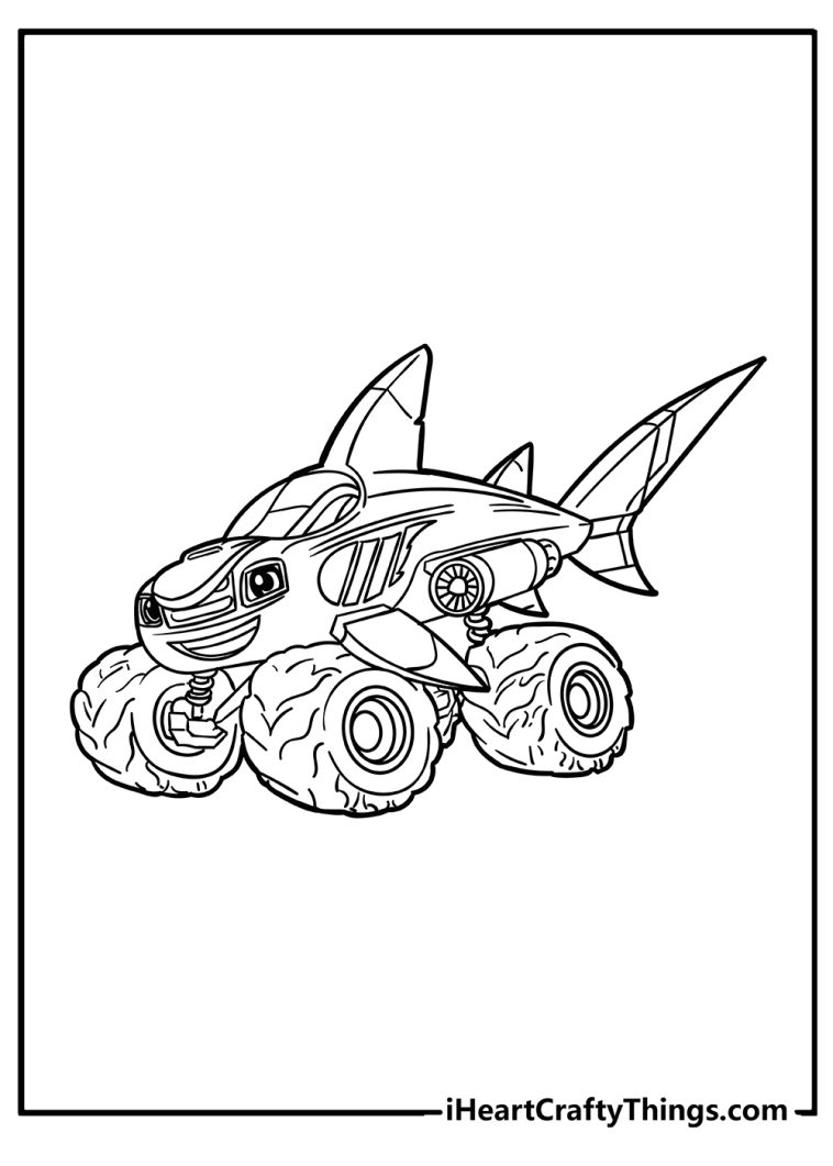 Blaze Coloring Pages (15 Free Printables)
