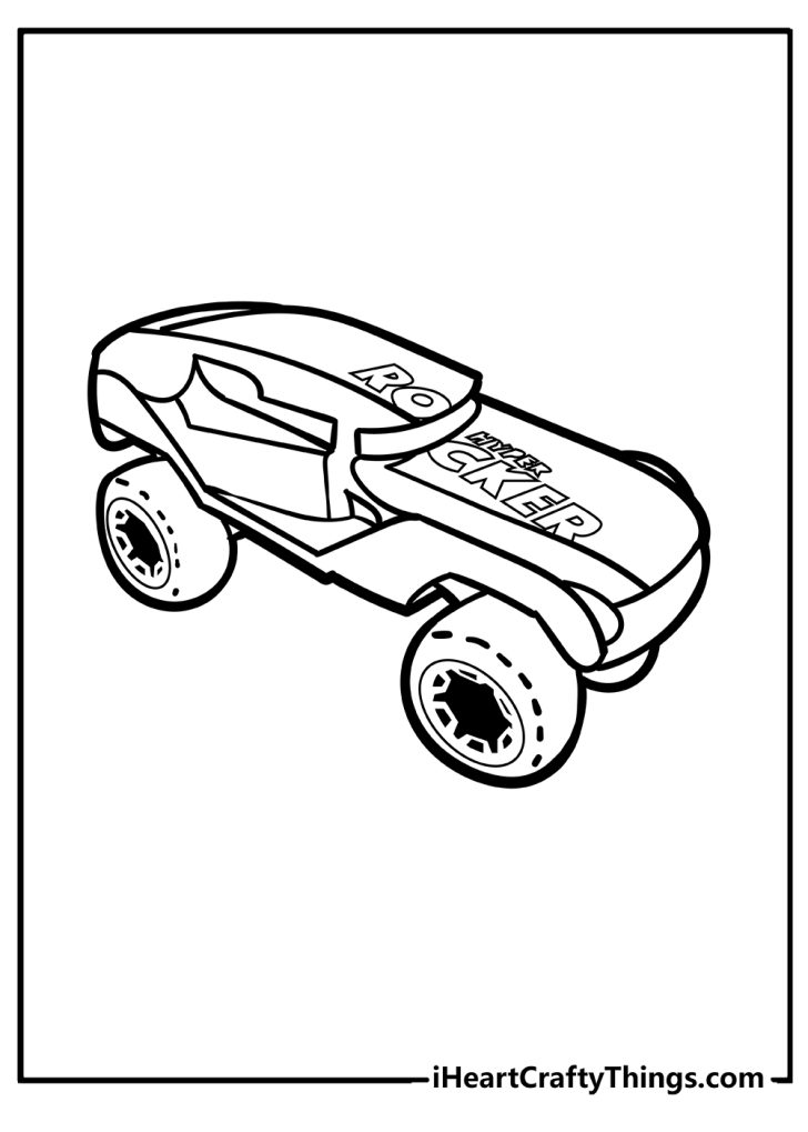 15 Hot Wheels Coloring Pages (100% Free Printables)