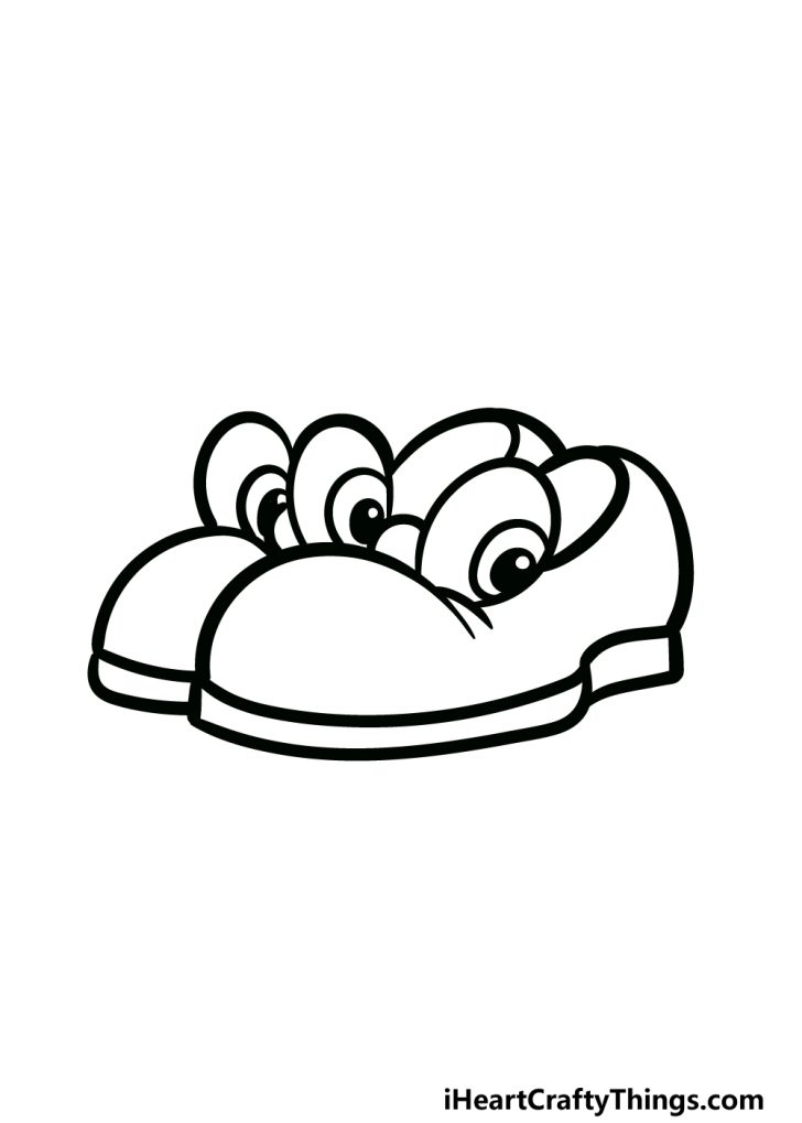 Cartoon Shoes Drawing - How To Draw Cartoon Shoes Step By Step