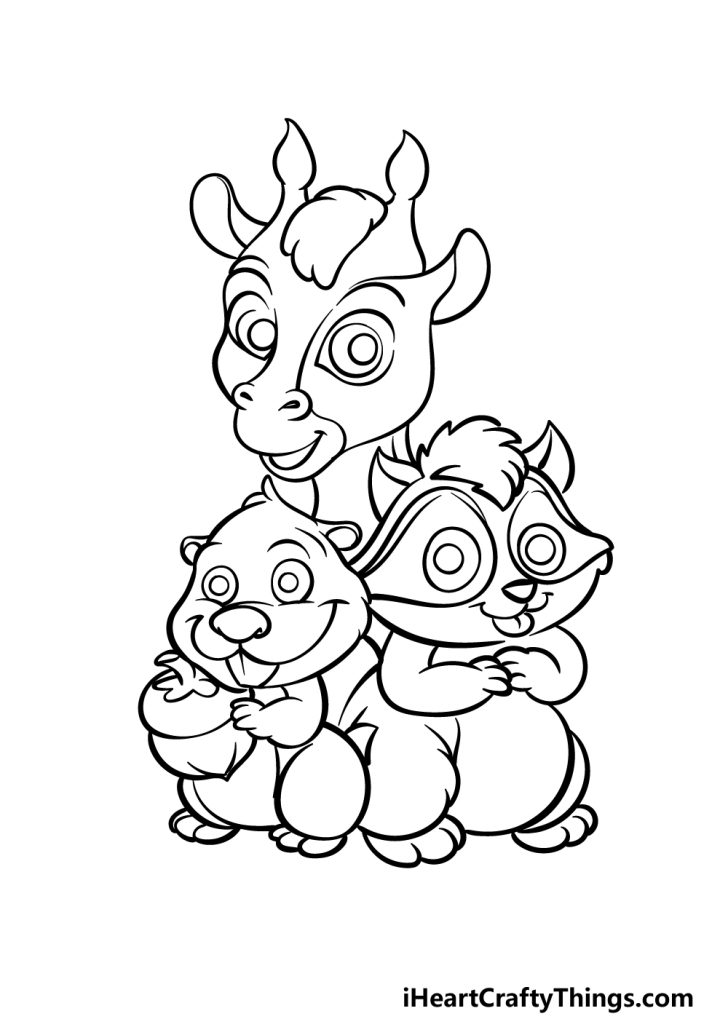 Cartoon Animals Drawing - How To Draw Cartoon Animals Step By Step!