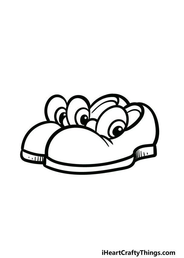 Cartoon Shoes Drawing - How To Draw Cartoon Shoes Step By Step