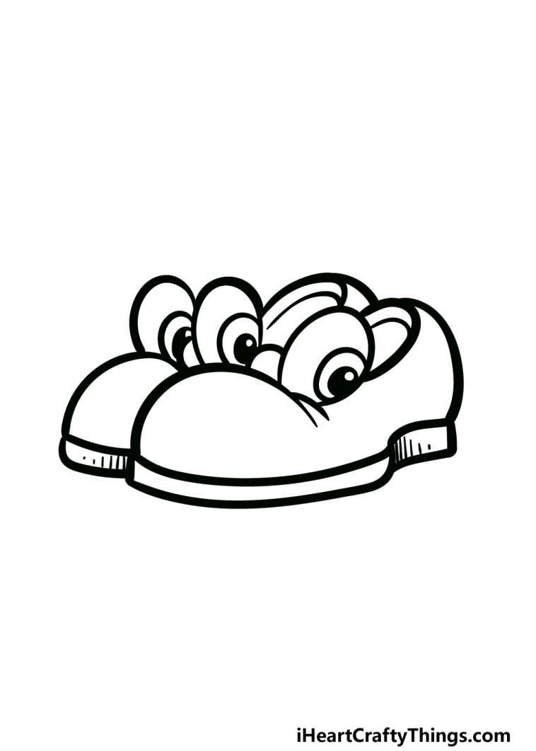 Cartoon Shoes Drawing - How To Draw Cartoon Shoes Step By Step