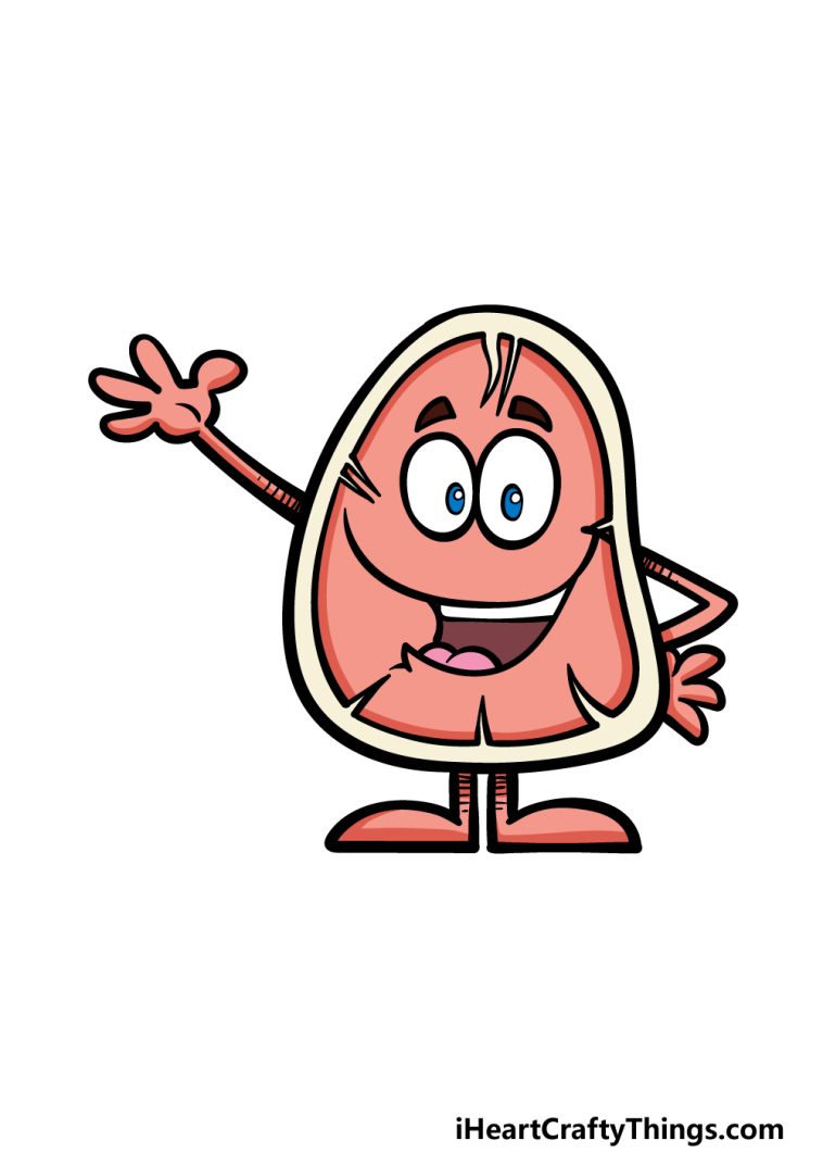 Cartoon Steak Drawing - How To Draw A Cartoon Steak Step By Step