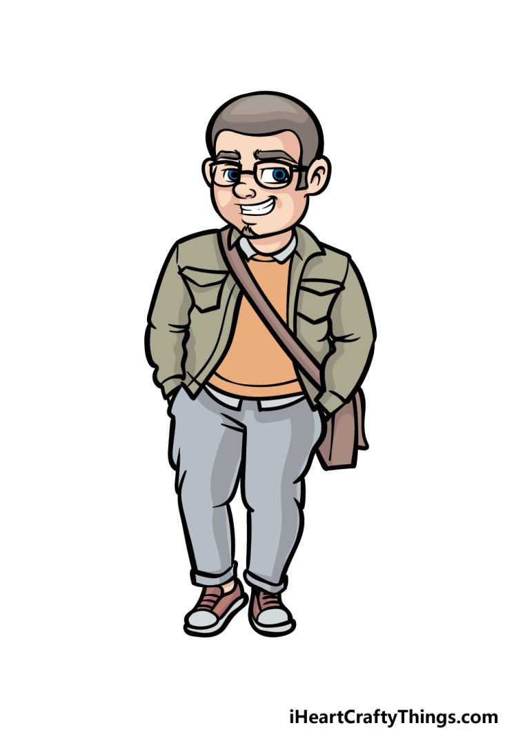 Cartoon Man Drawing - How To Draw A Cartoon Man Step By Step!