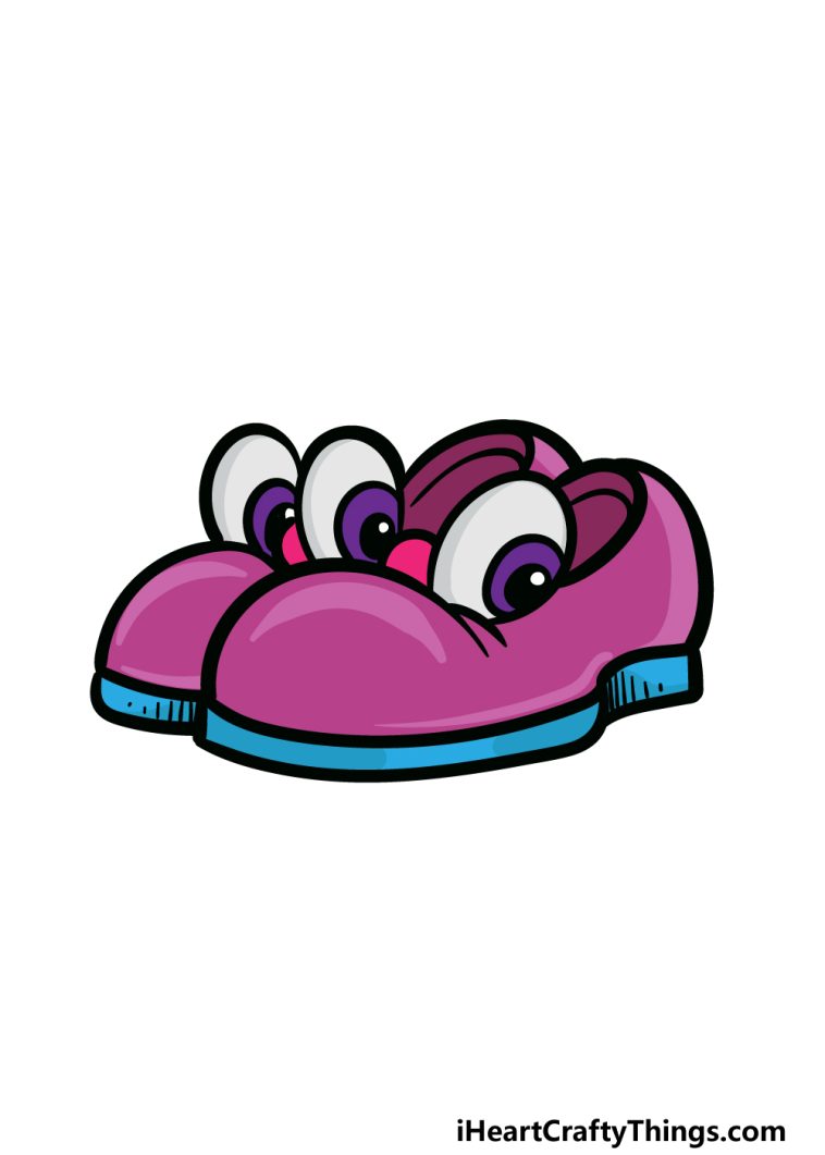Cartoon Shoes Drawing - How To Draw Cartoon Shoes Step By Step