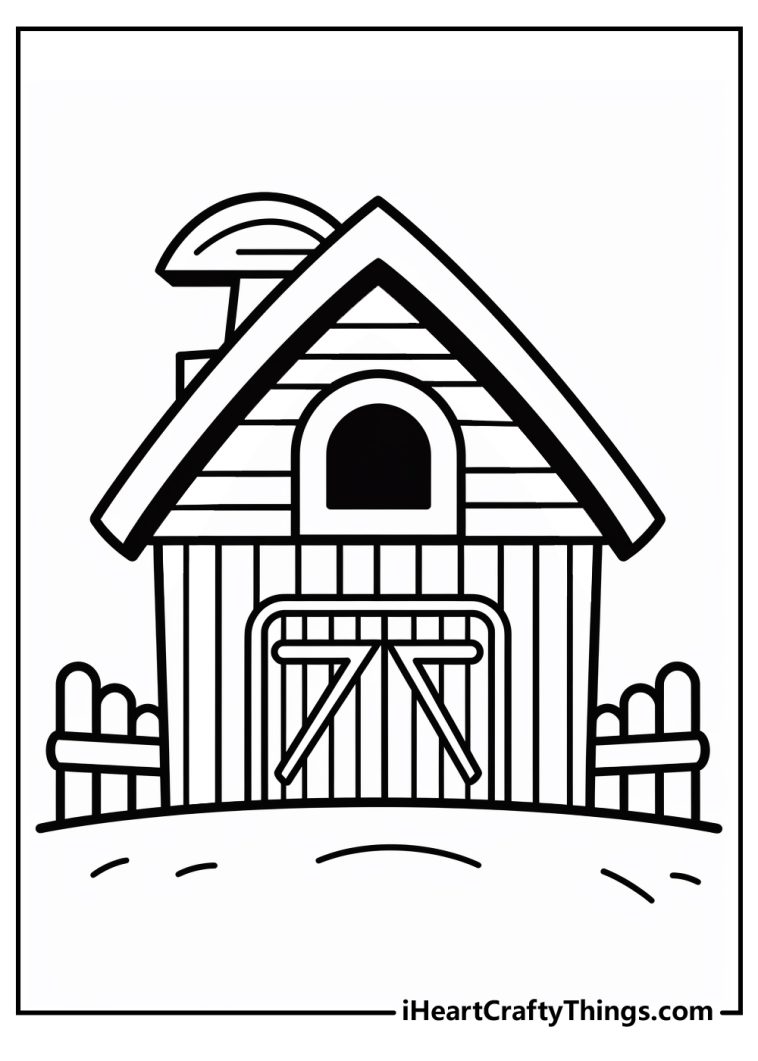 15 Barn Coloring Pages (100% Free Printables)