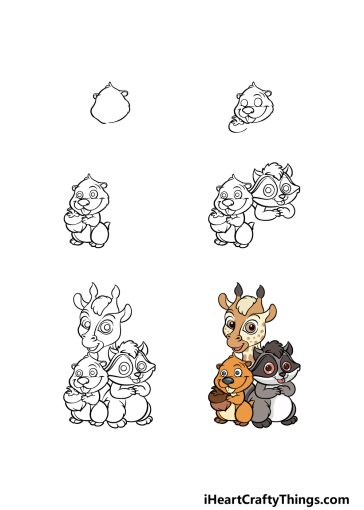 Cartoon Animals Drawing - How To Draw Cartoon Animals Step By Step!