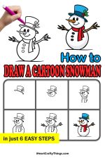 Cartoon Snowman Drawing - How To Draw A Cartoon Snowman Step By Step