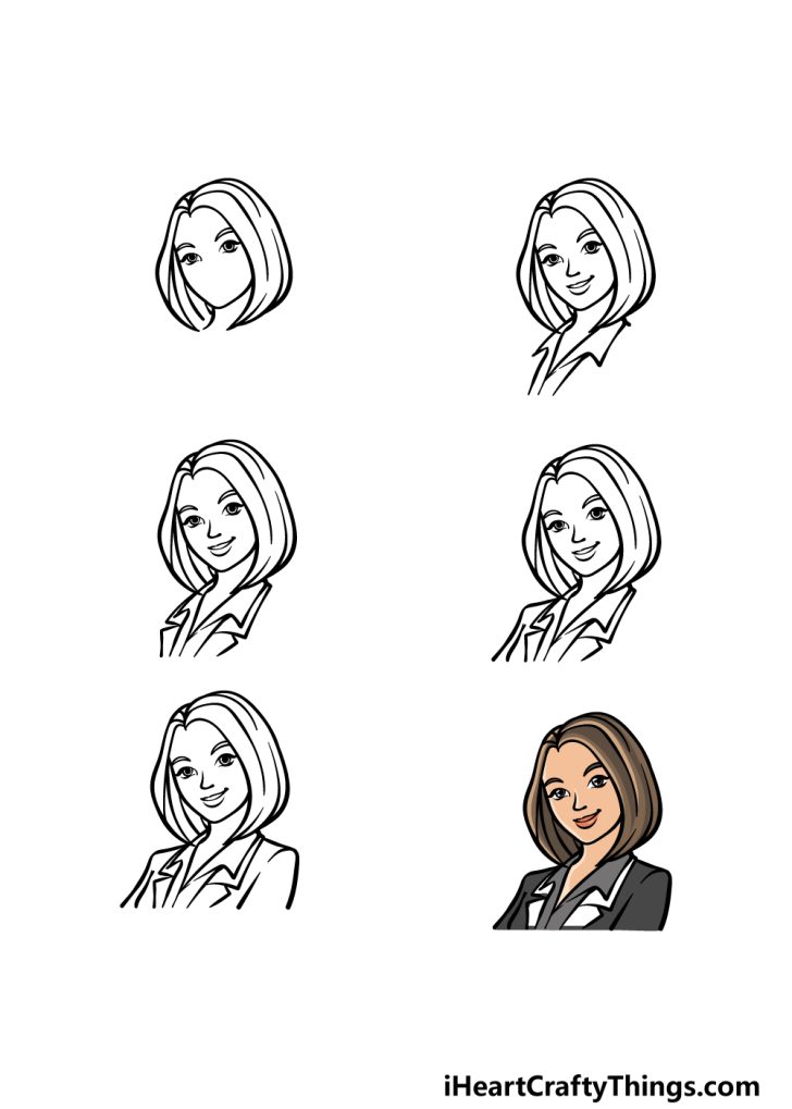 Cartoon Woman Drawing - How To Draw A Cartoon Woman Step By Step