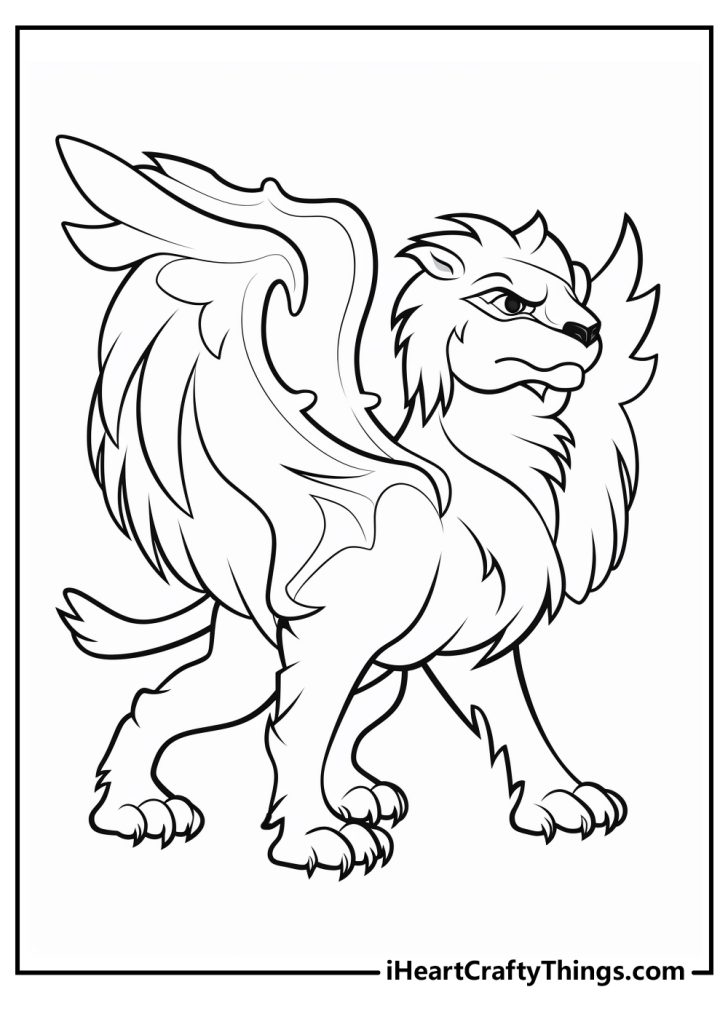 Griffin Coloring Pages (100% Free Printables)