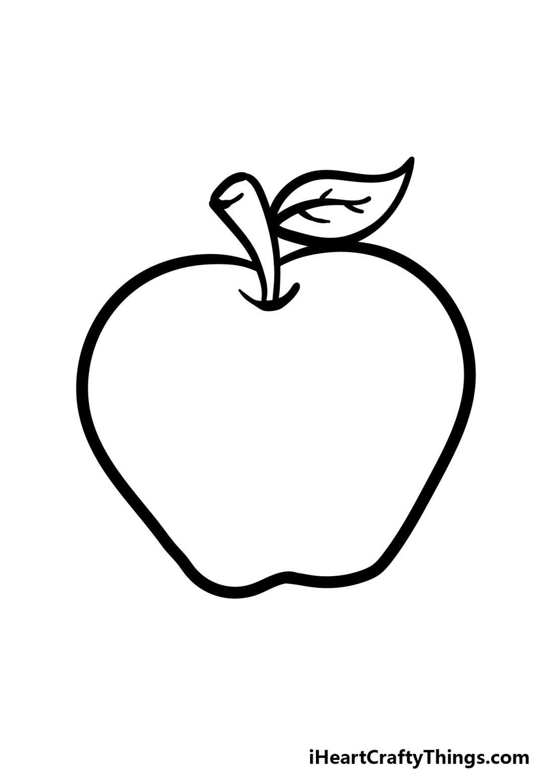 Cartoon Apple Drawing - How To Draw A Cartoon Apple Step By Step!