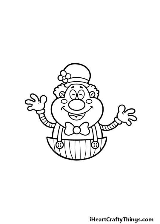 Cartoon Clown Drawing - How To Draw A Cartoon Clown Step By Step