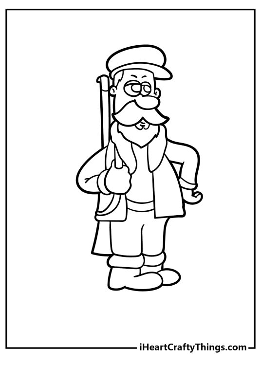 15 Free Hunting Coloring Pages (Easy PDF Printables)