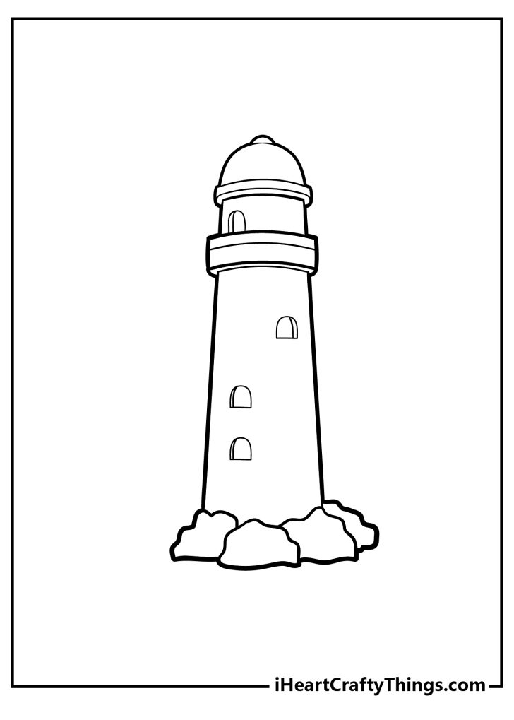 25 Lighthouse Coloring Pages (100% Free Printables)
