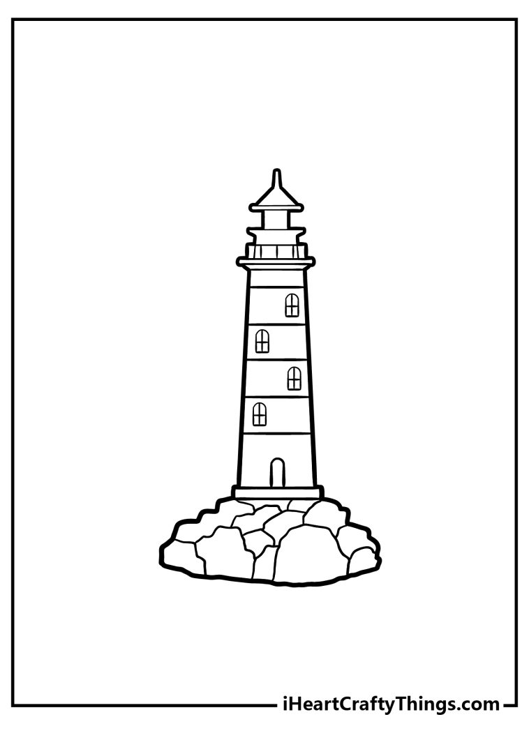 25 Lighthouse Coloring Pages (100% Free Printables)