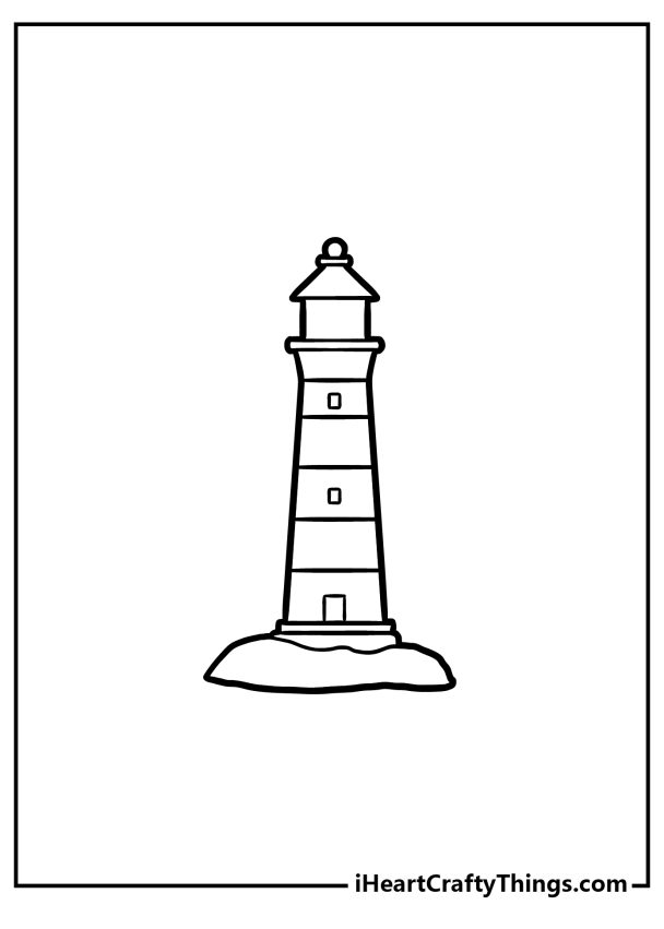 25 Lighthouse Coloring Pages (100% Free Printables)