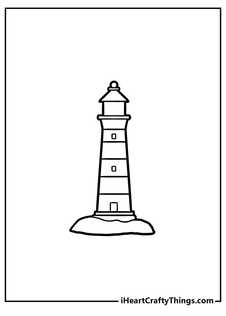 25 Lighthouse Coloring Pages (100% Free Printables)