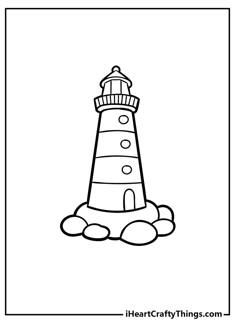 25 Lighthouse Coloring Pages (100% Free Printables)