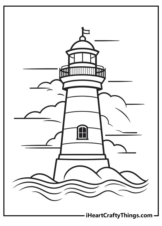 25 Lighthouse Coloring Pages (100% Free Printables)