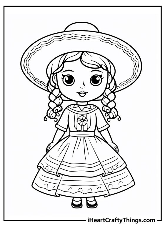 Mexican Coloring Pages (100% Free Printables)