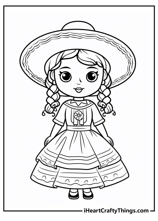 Mexican Coloring Pages (100% Free Printables)