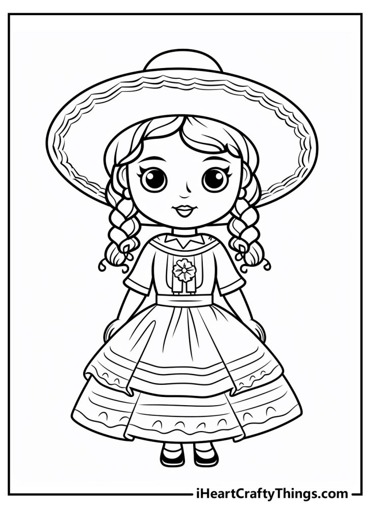 Mexican Coloring Pages (100% Free Printables)