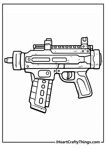 Nerf Gun Coloring Pages (100% Free Printables)