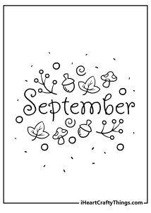 September Coloring Pages (15 Free Printables)
