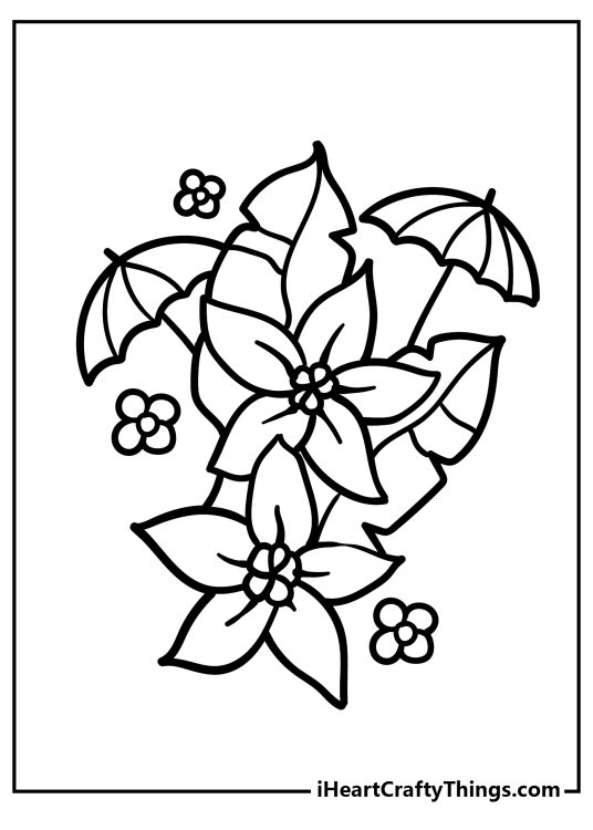 15 Free Tropical Coloring Pages (Easy PDF Printables)