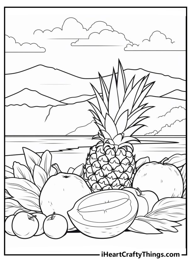 Tropical Coloring Pages (100% Free Printables)