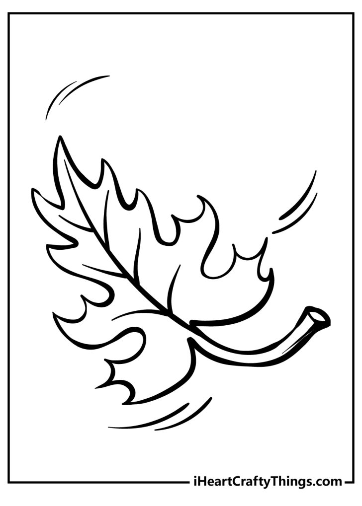 Leaf Coloring Pages (100% Free Printables)